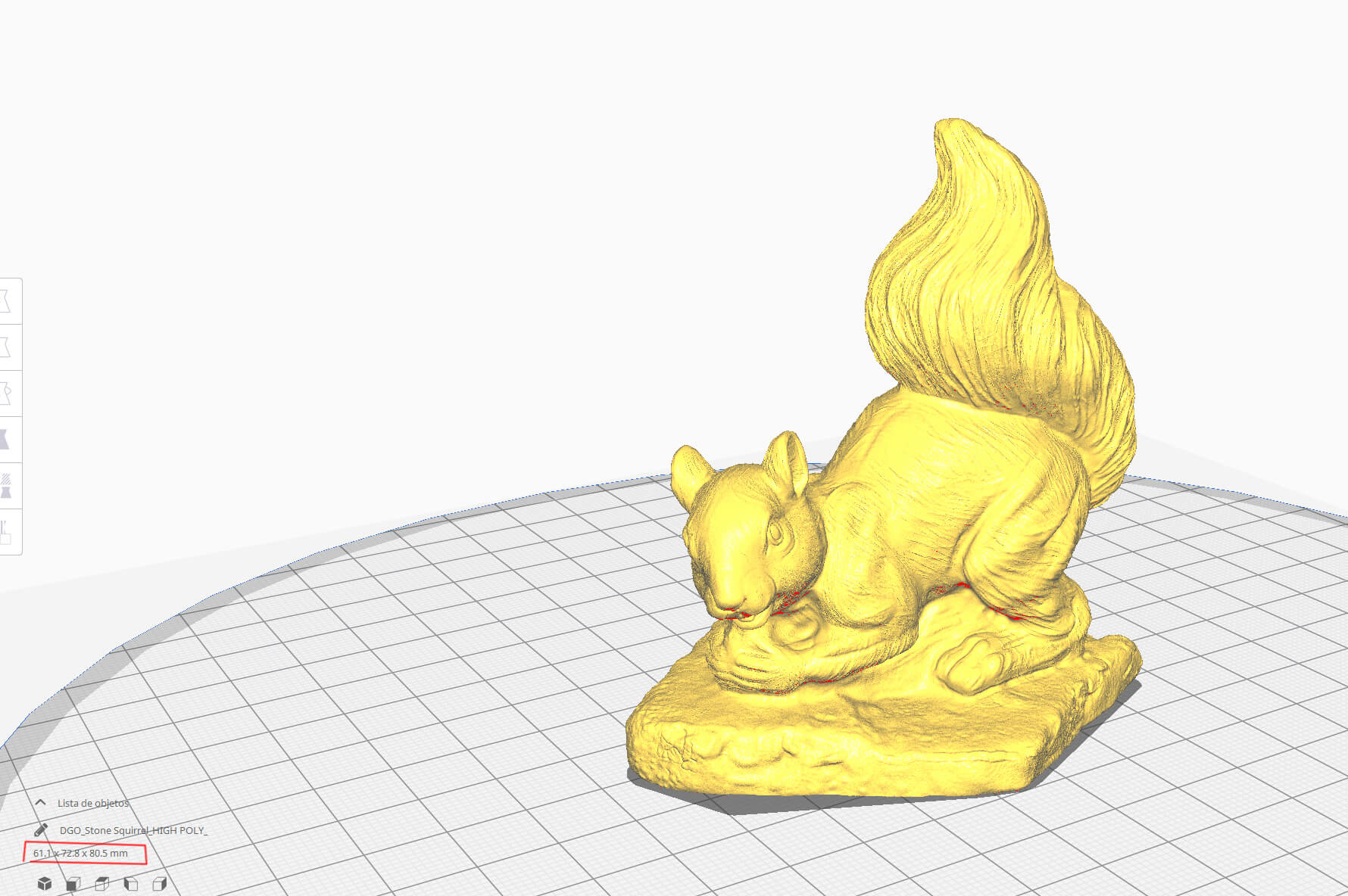 Stone Squirrel - 3D Model by alenfsl