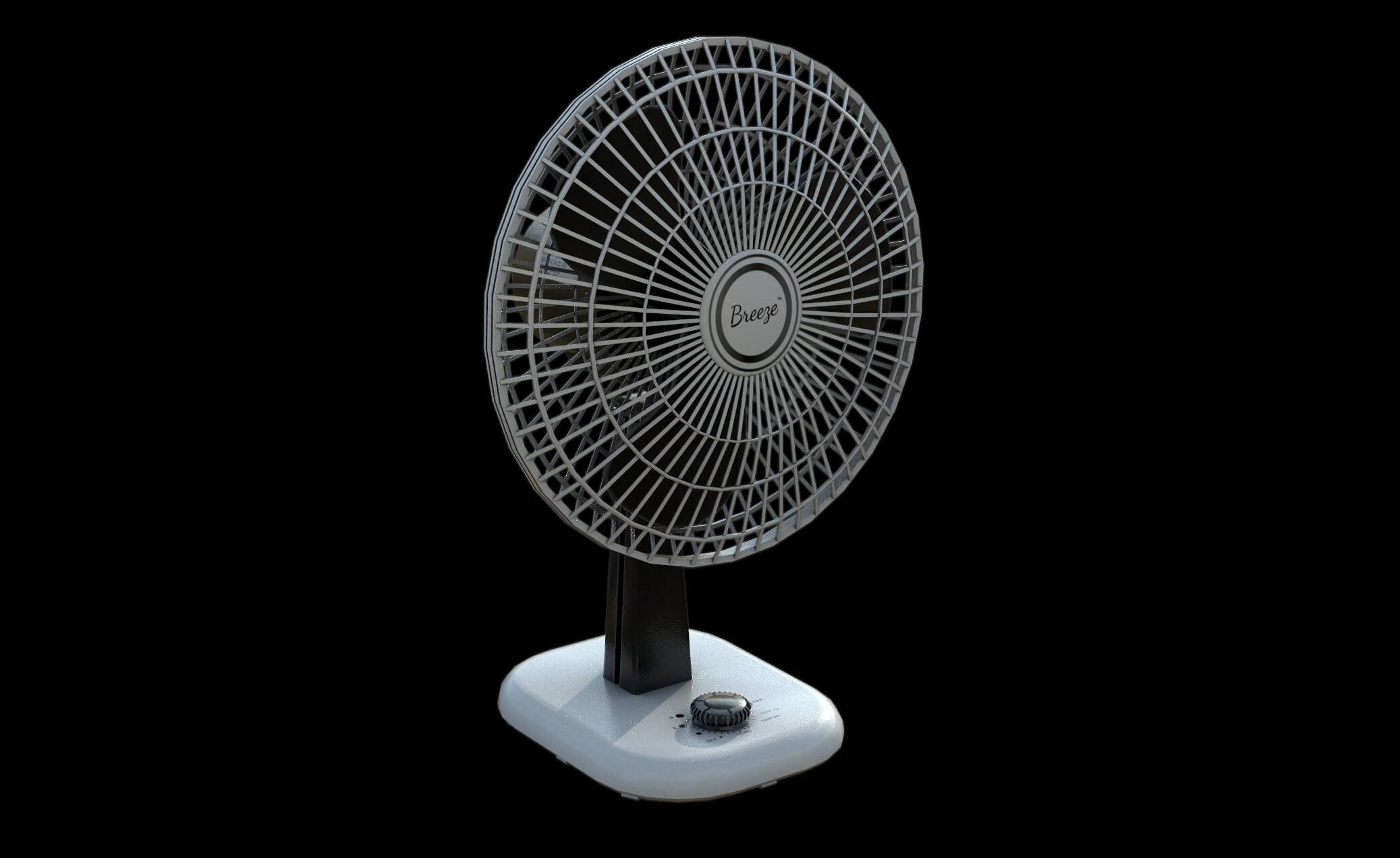 Porteibe Table Fan - 3D Model by alenfsl