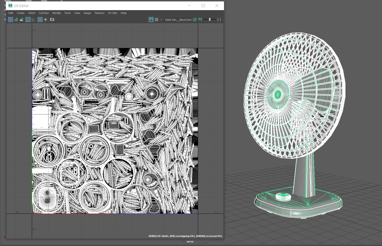 Porteibe Table Fan - 3D Model by alenfsl