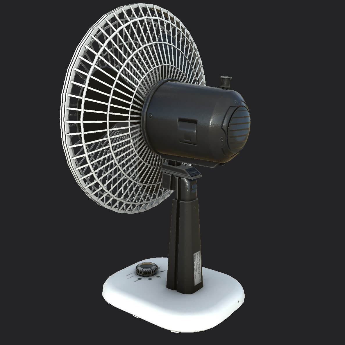 Porteibe Table Fan - 3D Model by alenfsl