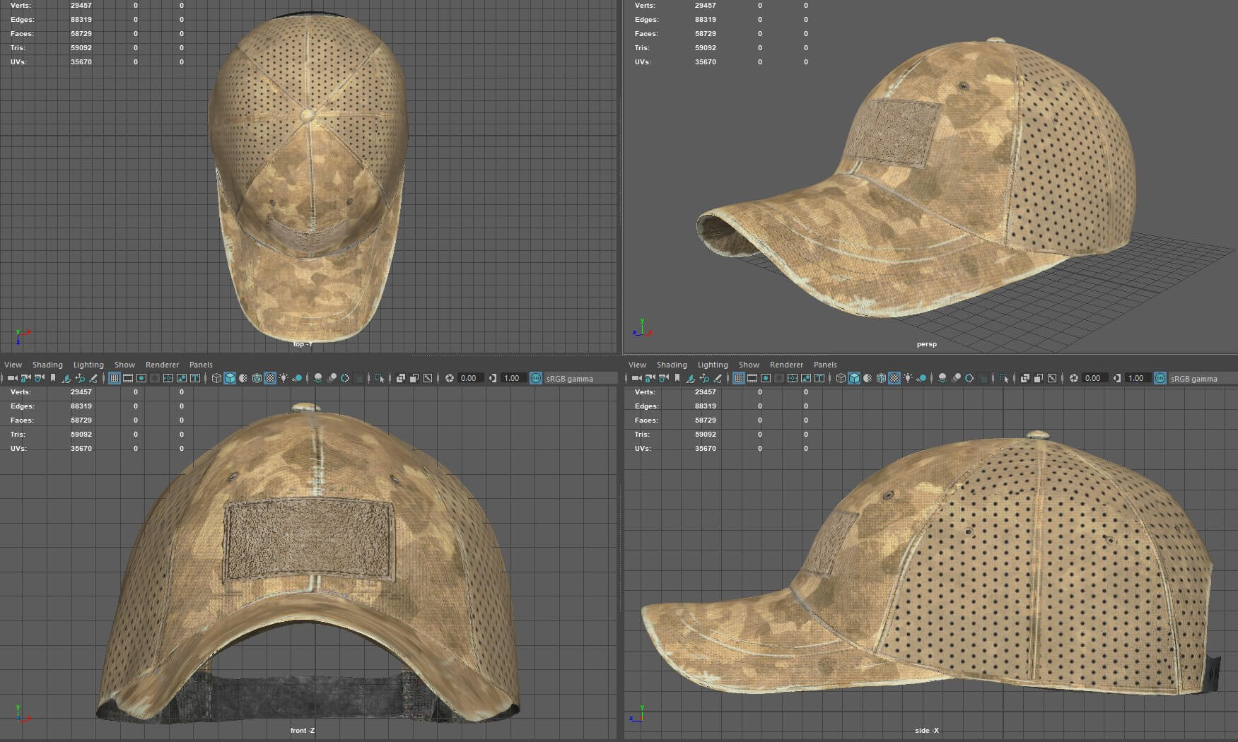 Tactical Cap - 3D Model by alenfsl