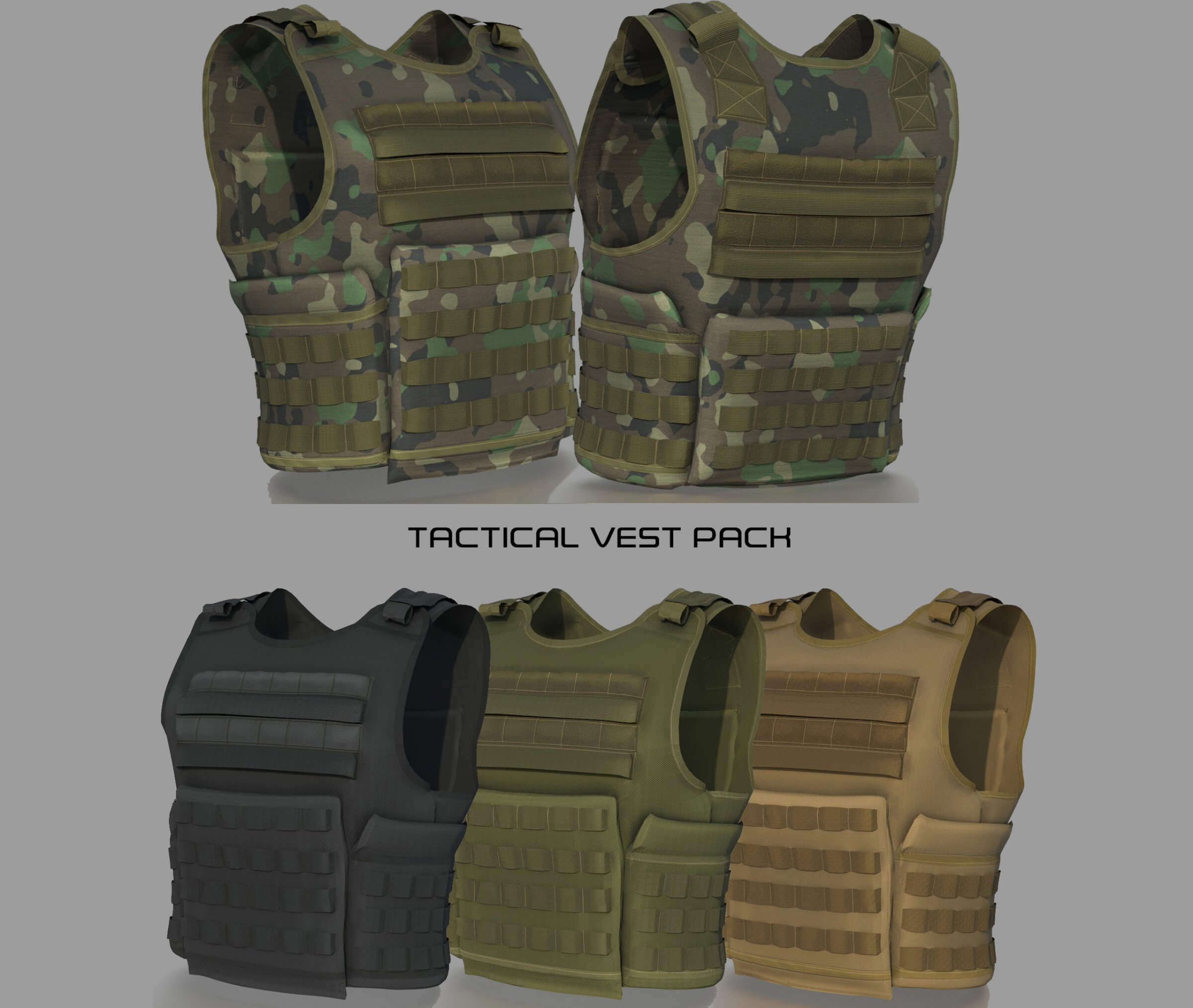 Tactical Vest - 3D Model by alenfsl