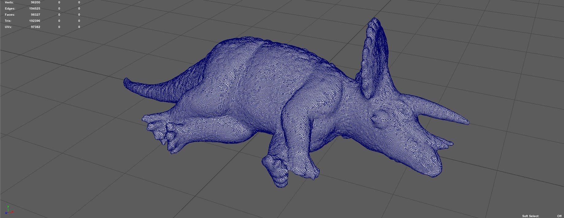 Triceratops - 3D Model by alenfsl