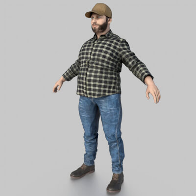 Truck Driver - 3D Model by alenfsl