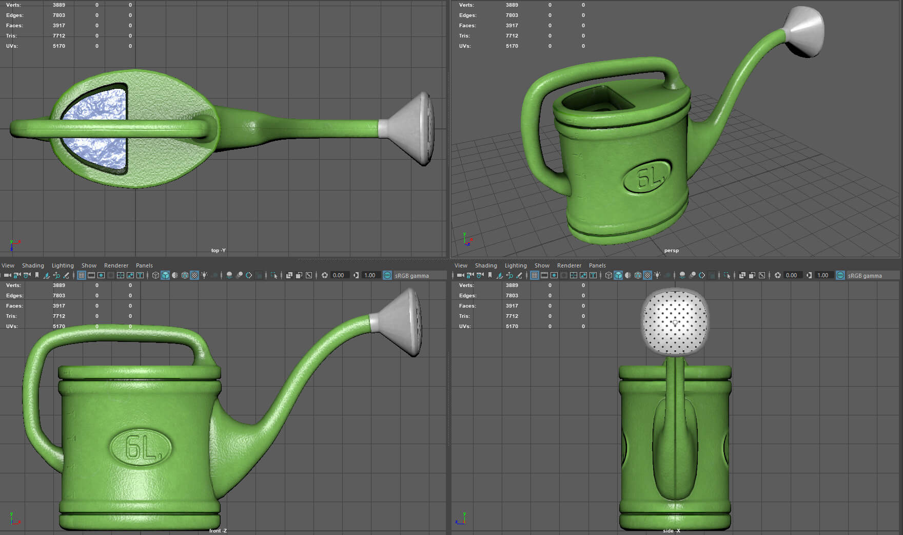 Watering Can - 3D Model by alenfsl