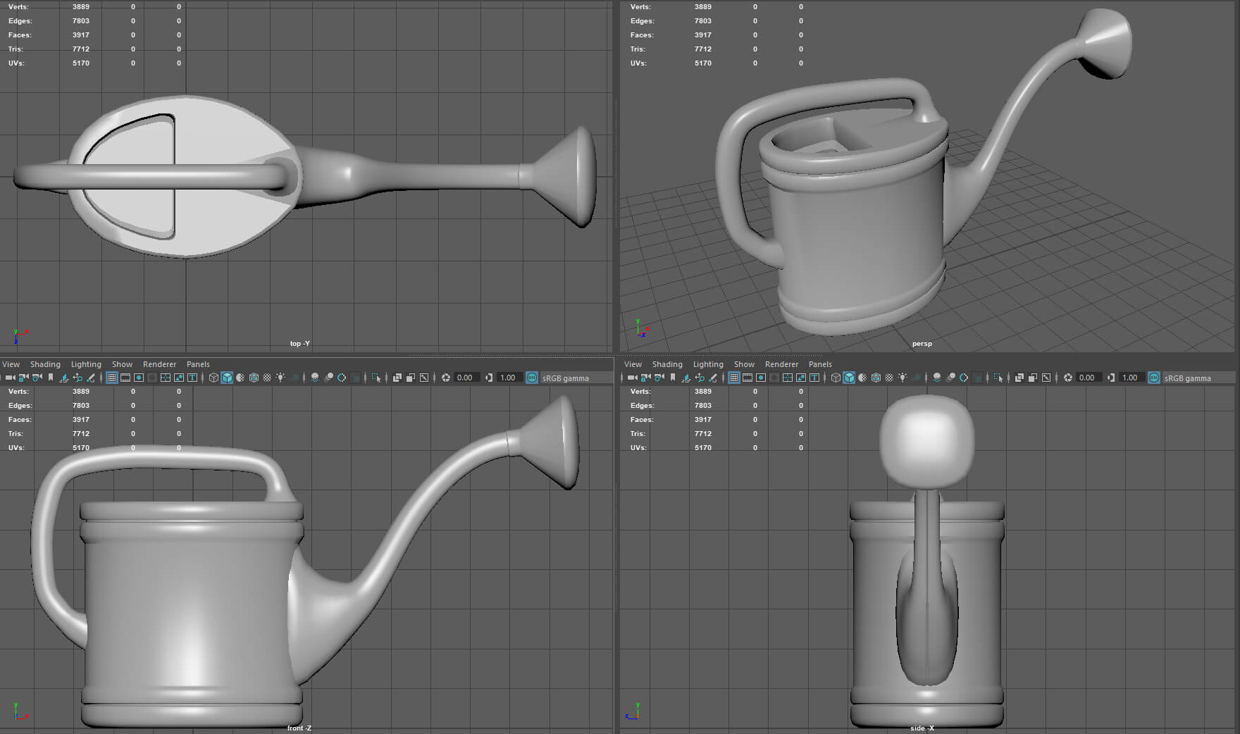 Watering Can - 3D Model by alenfsl