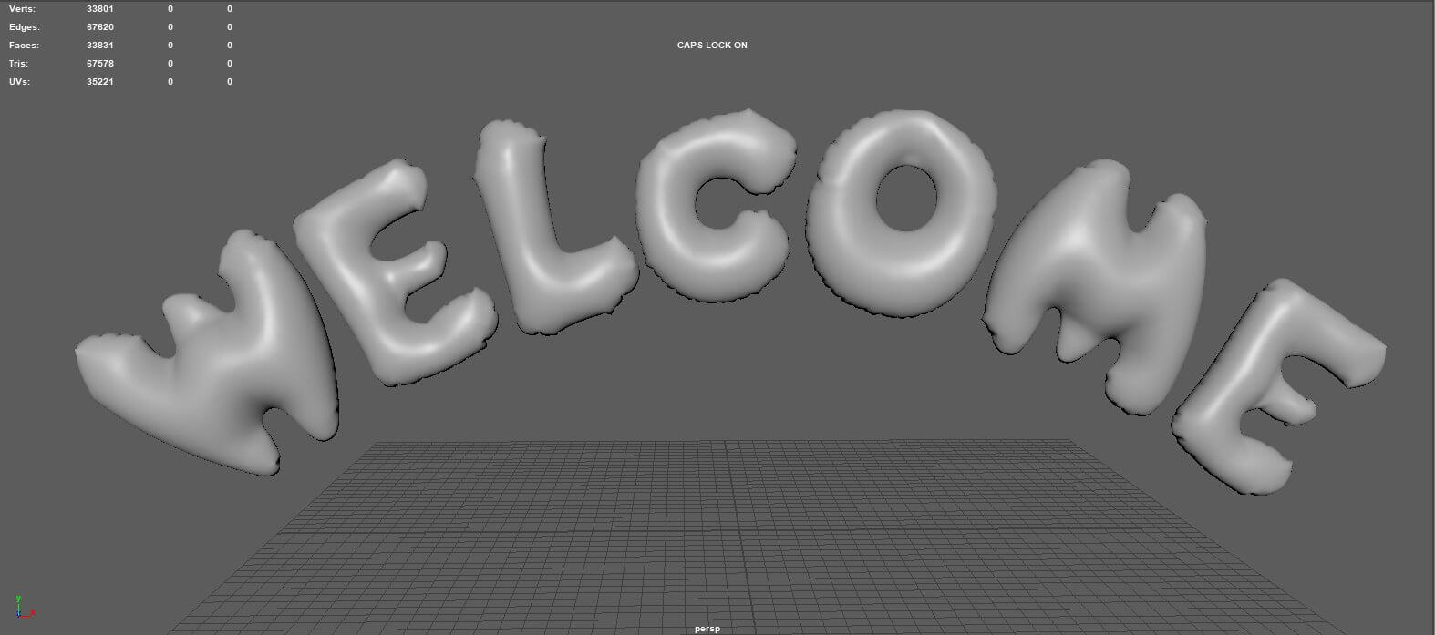 Welcome Balloons - 3D Model by alenfsl