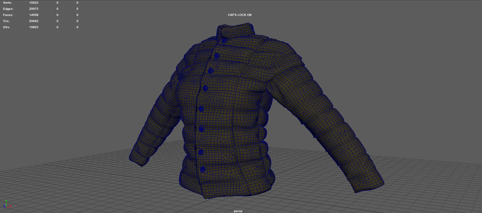 Winter Jacket - 3D Model by alenfsl