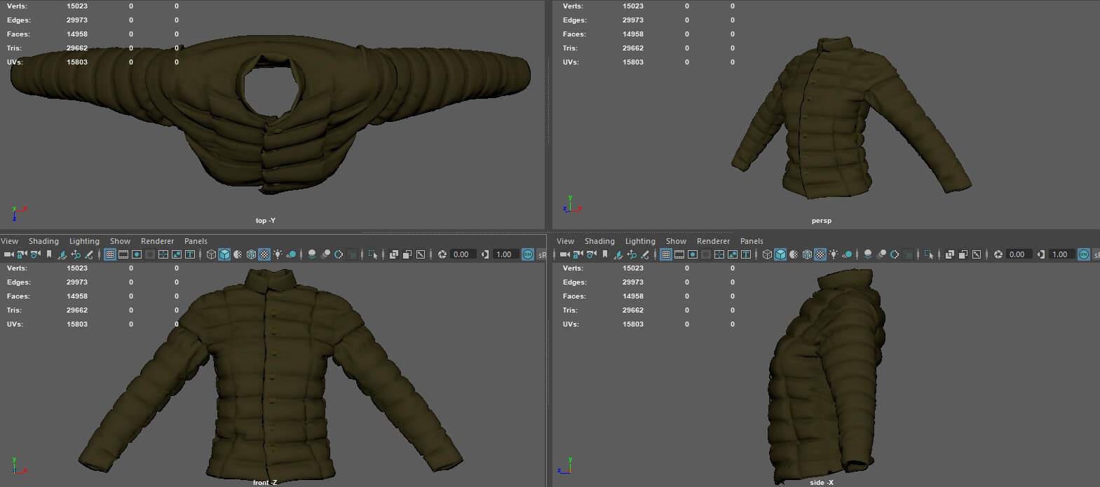 Winter Jacket - 3D Model by alenfsl