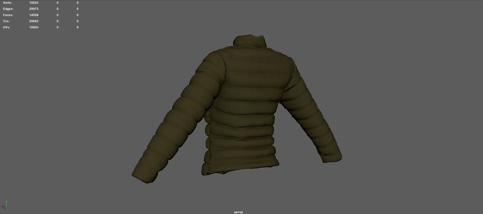 Winter Jacket - 3D Model by alenfsl