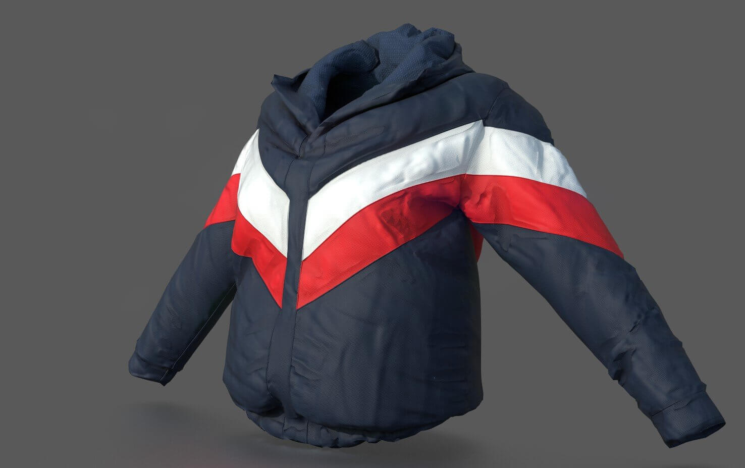 Winter Jacket Woman - 3D Model by alenfsl