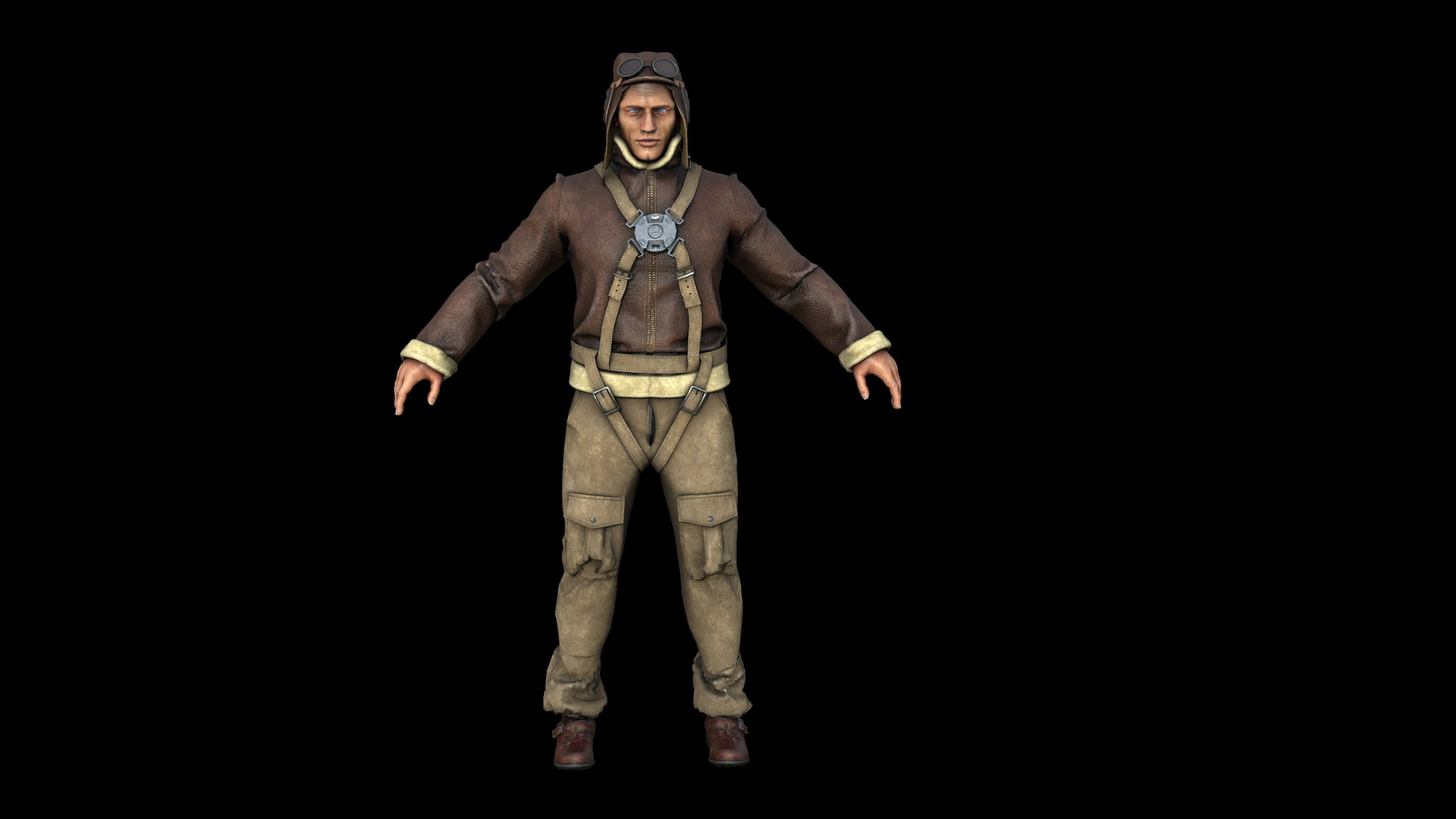 World War II Pilot - 3D Model by alenfsl