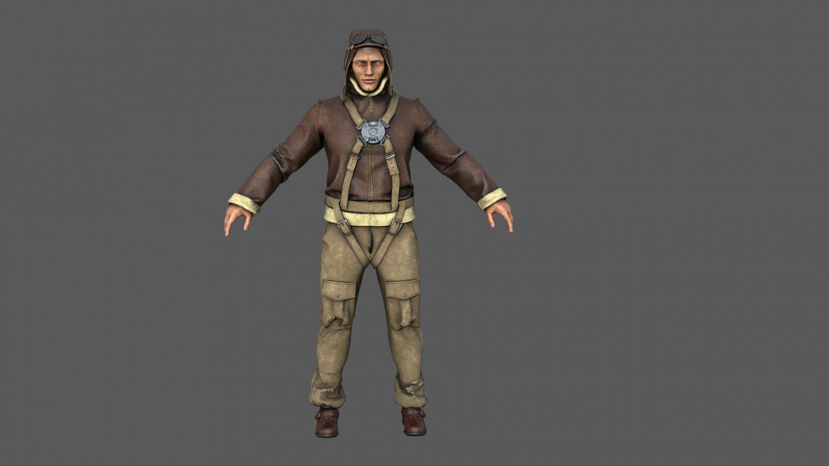 World War II Pilot - 3D Model by alenfsl