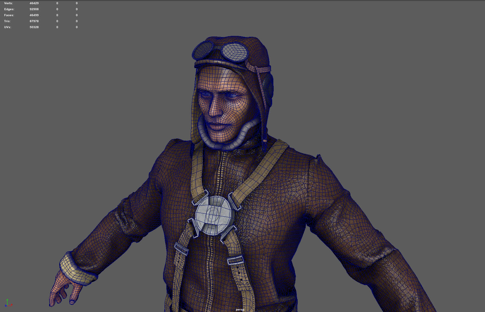World War II Pilot - 3D Model by alenfsl