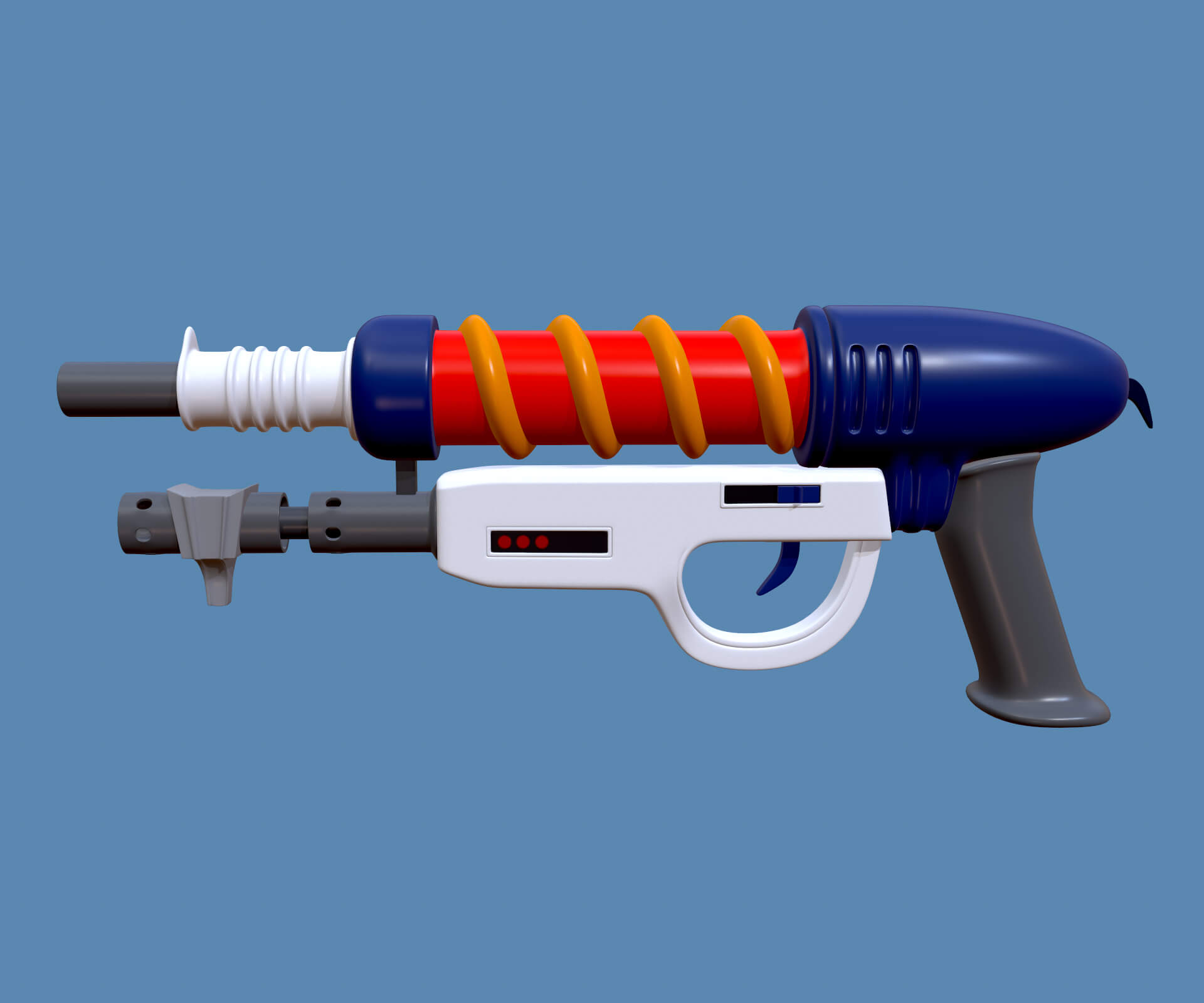 Cartoon Blaster Gun - 3D Model by AleoPix