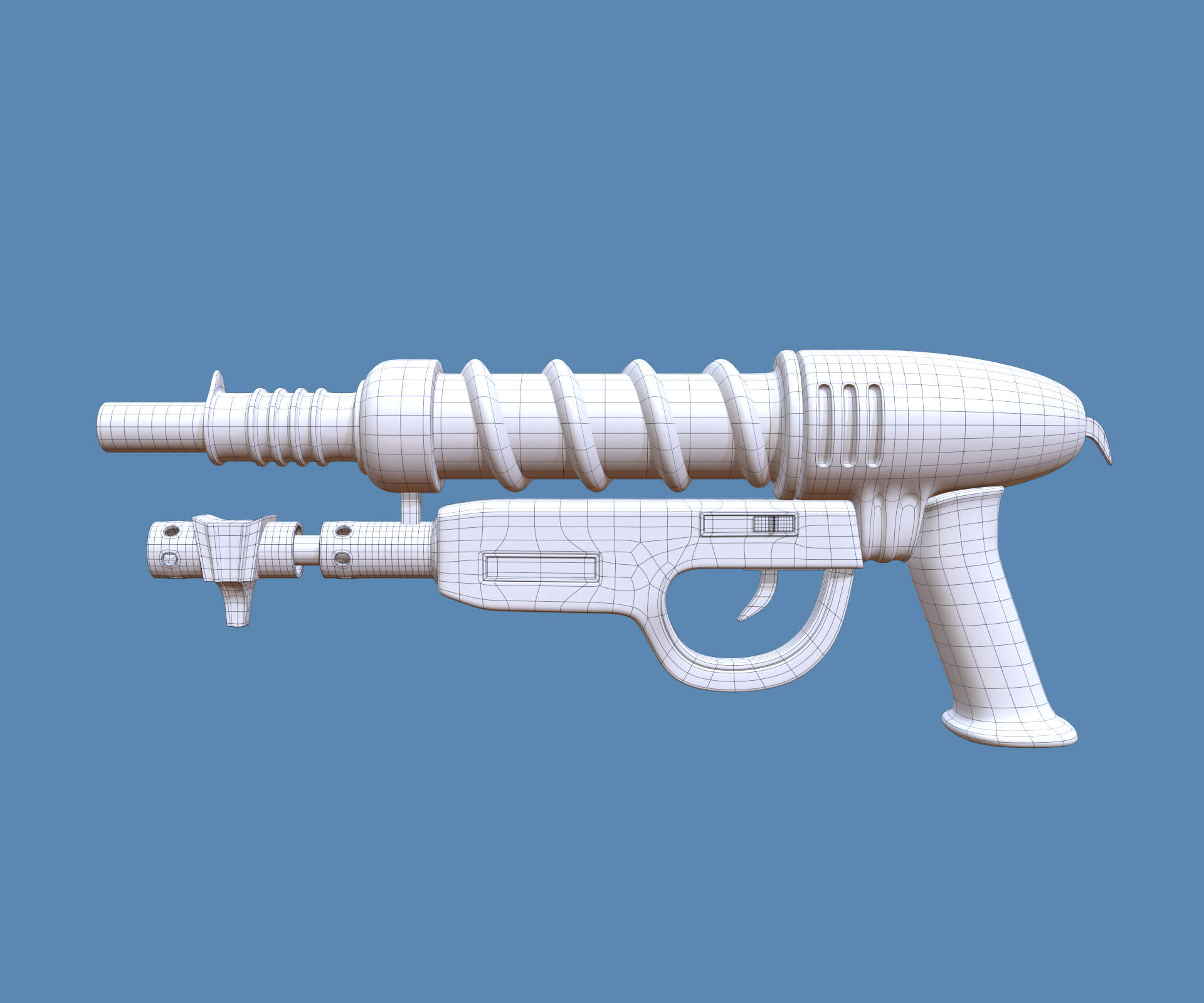 Cartoon Blaster Gun - 3D Model by AleoPix