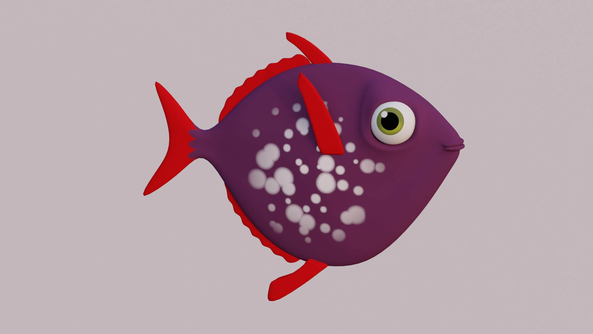Cute Fish Cartoon 3d