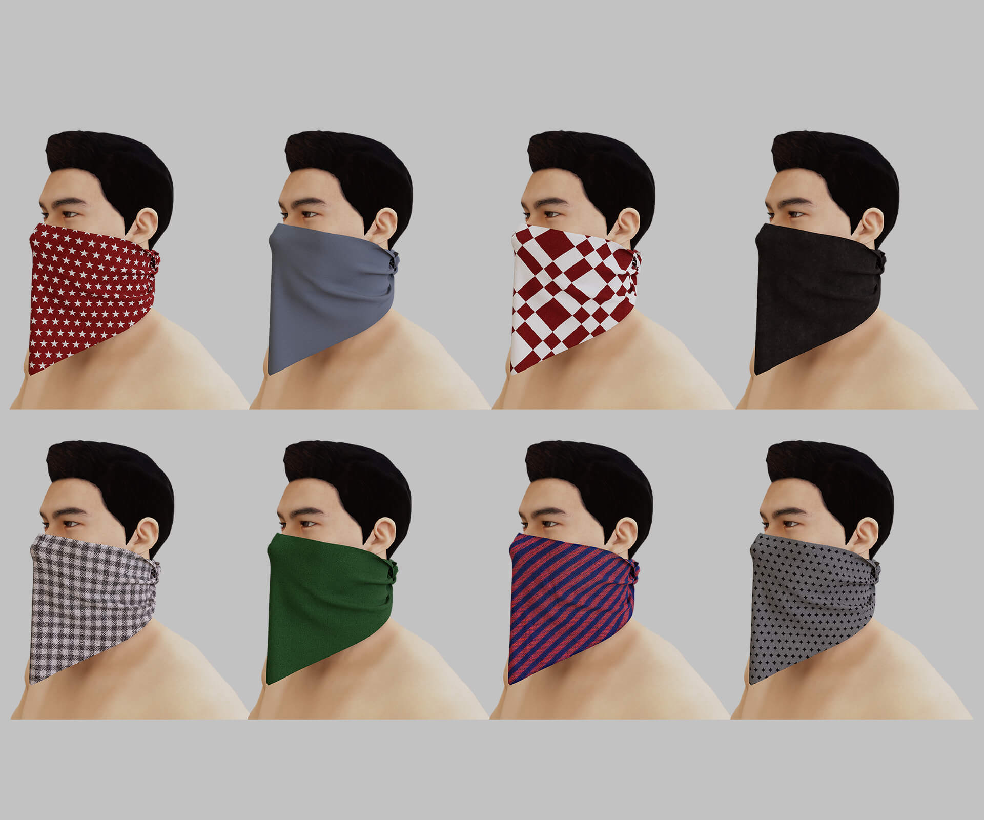 Cowboy Scarf - 3D Model by AleoPix