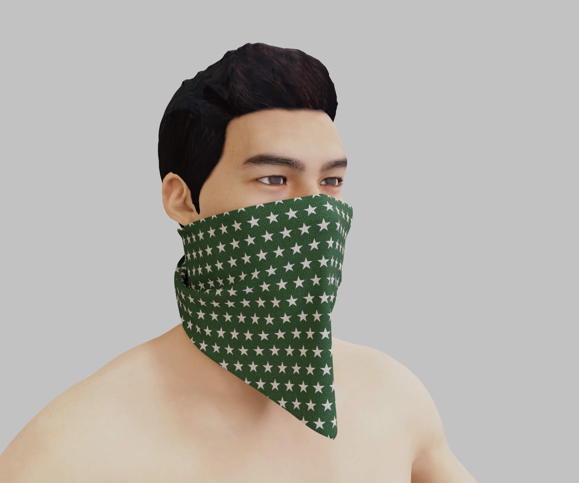 Cowboy Scarf - 3D Model by AleoPix