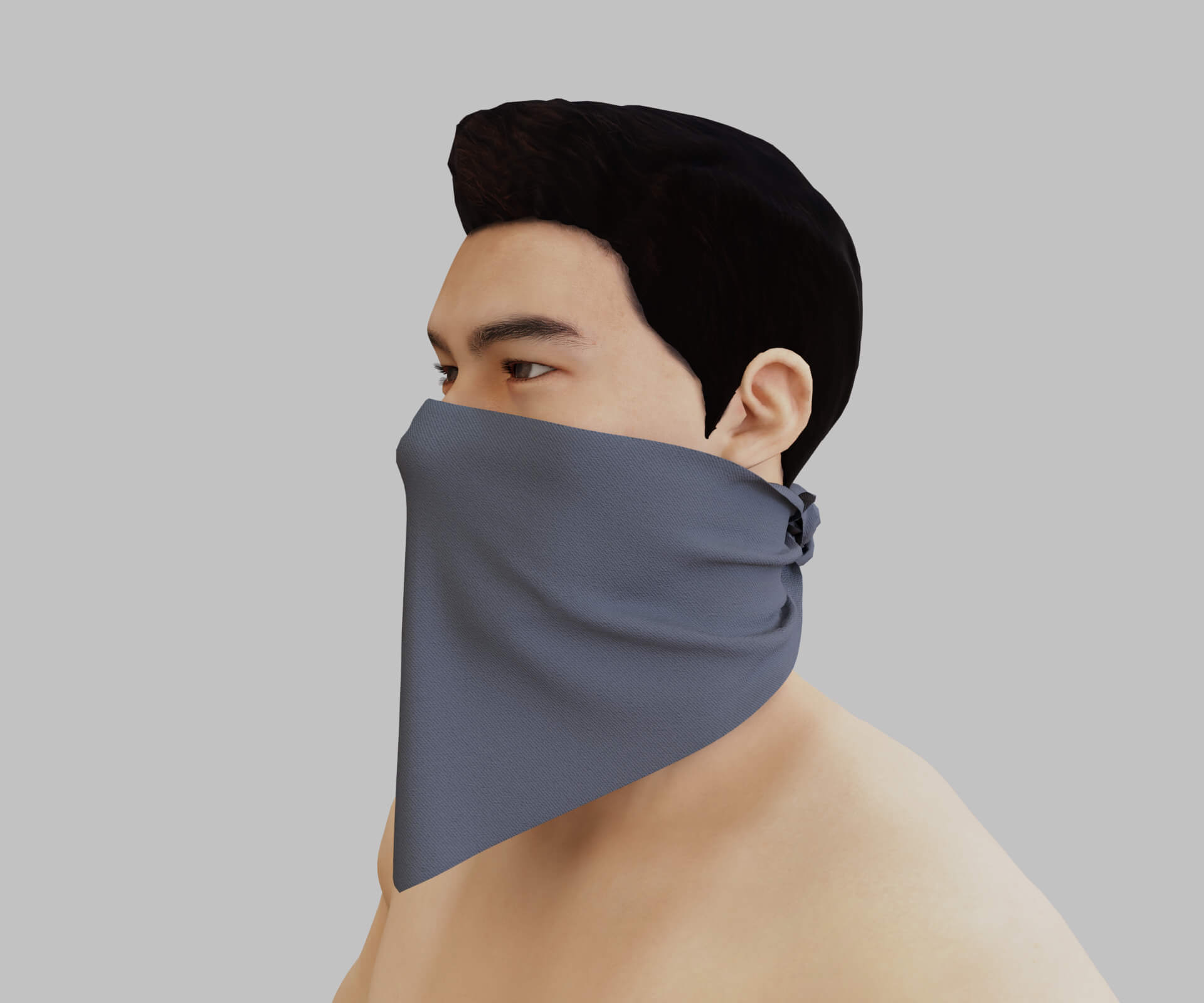 Cowboy Scarf - 3D Model by AleoPix