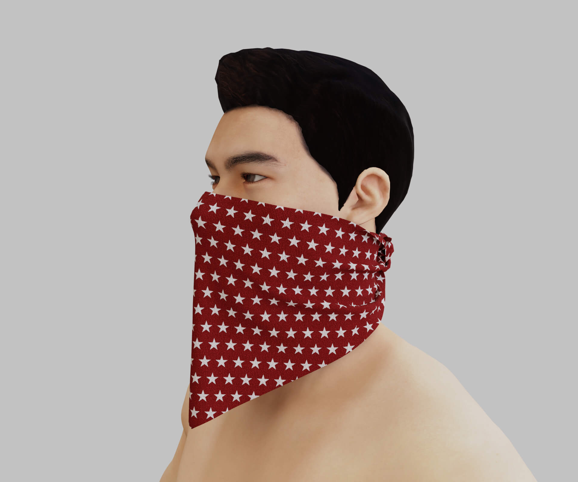 Cowboy Scarf - 3D Model by AleoPix