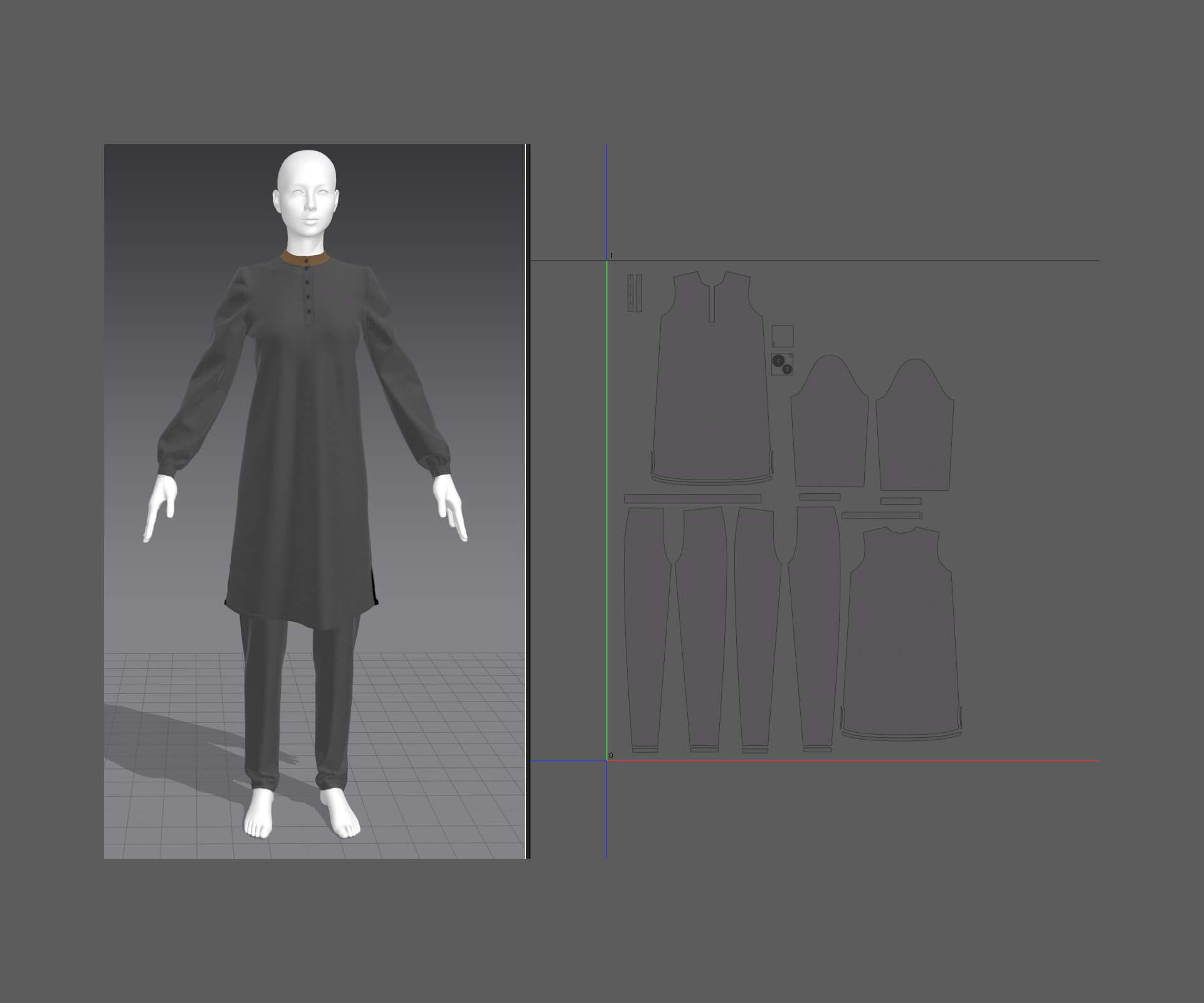 Muslim Kostume Woman and Man - 3D Model by AleoPix