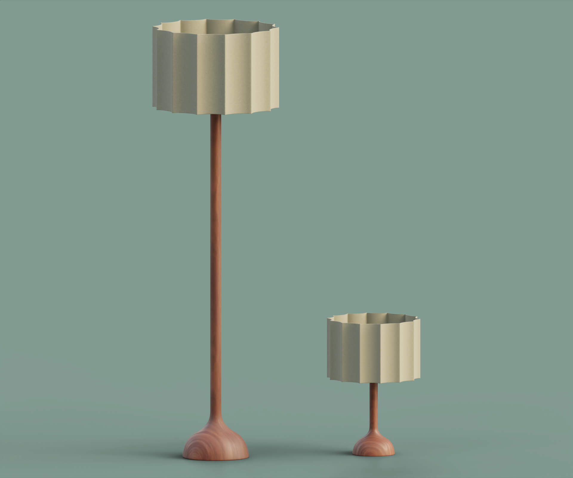 Natural Lamp Set - 3D Model by AleoPix