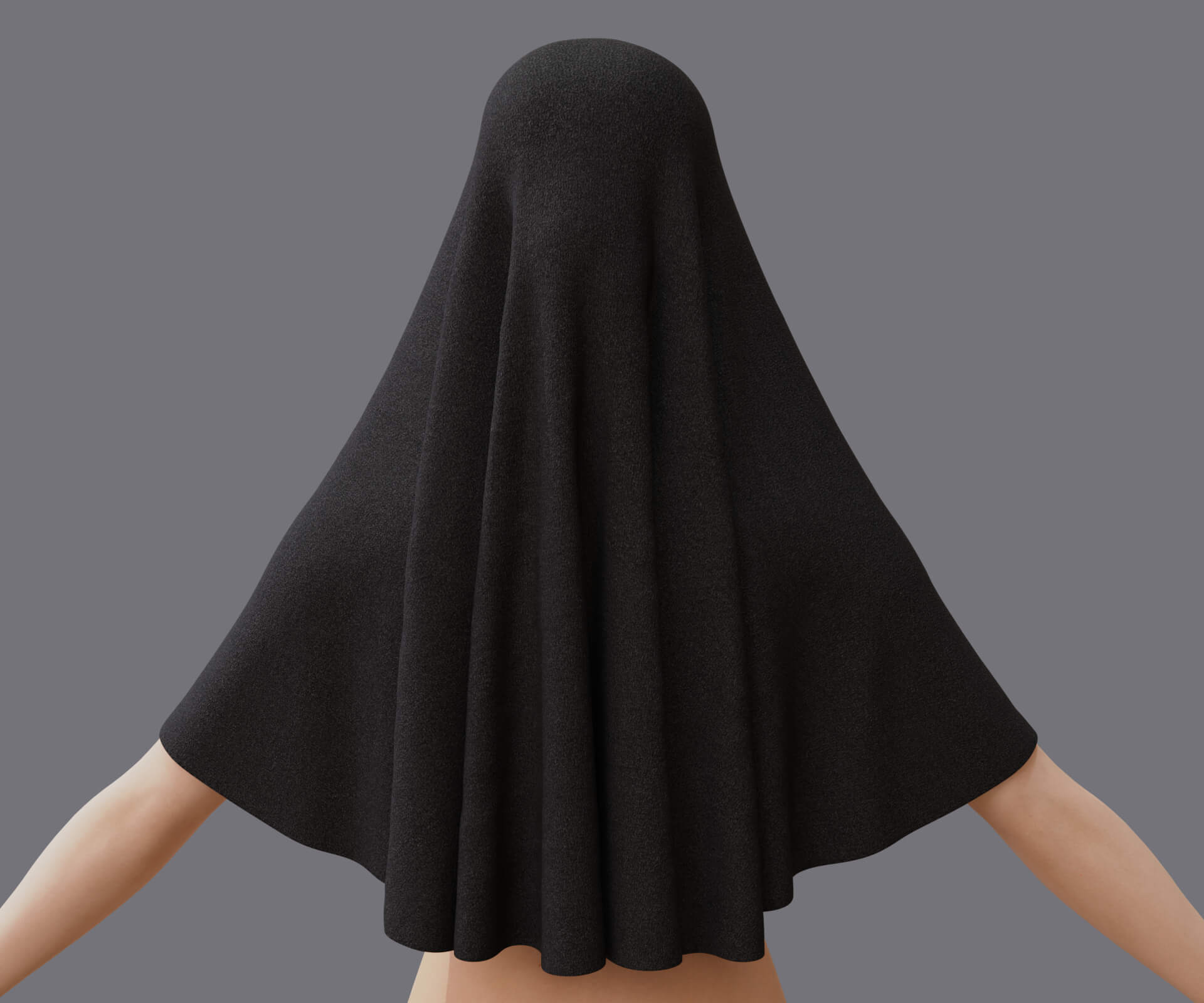 Nuns Veil Wimple - 3D Model by AleoPix