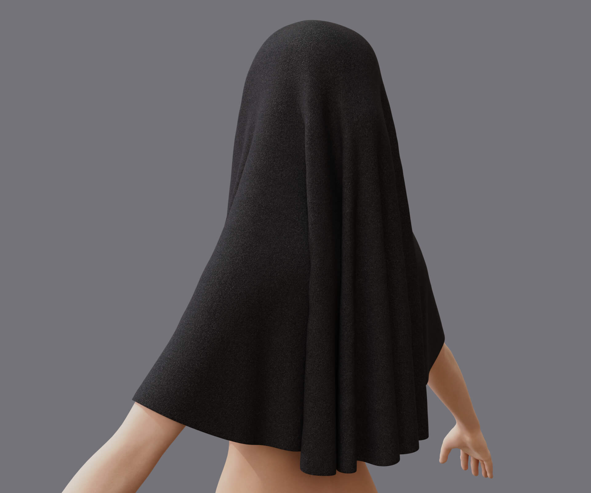 Nuns Veil Wimple - 3D Model by AleoPix