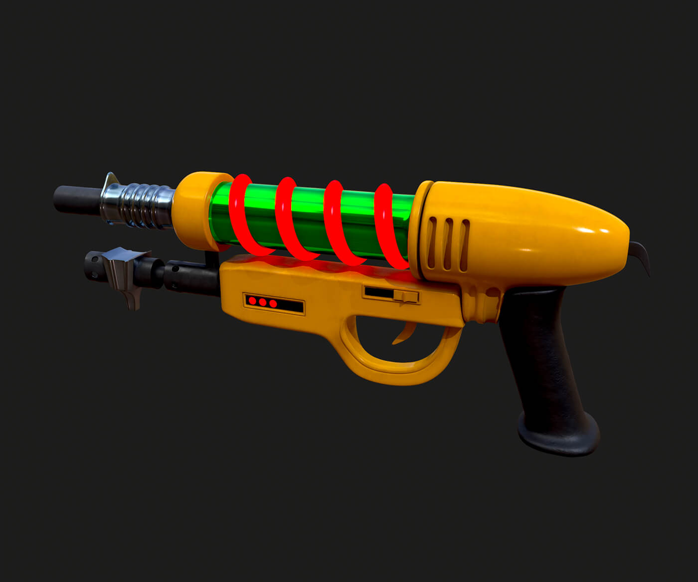 Realistic Blaster Gun - 3D Model by AleoPix