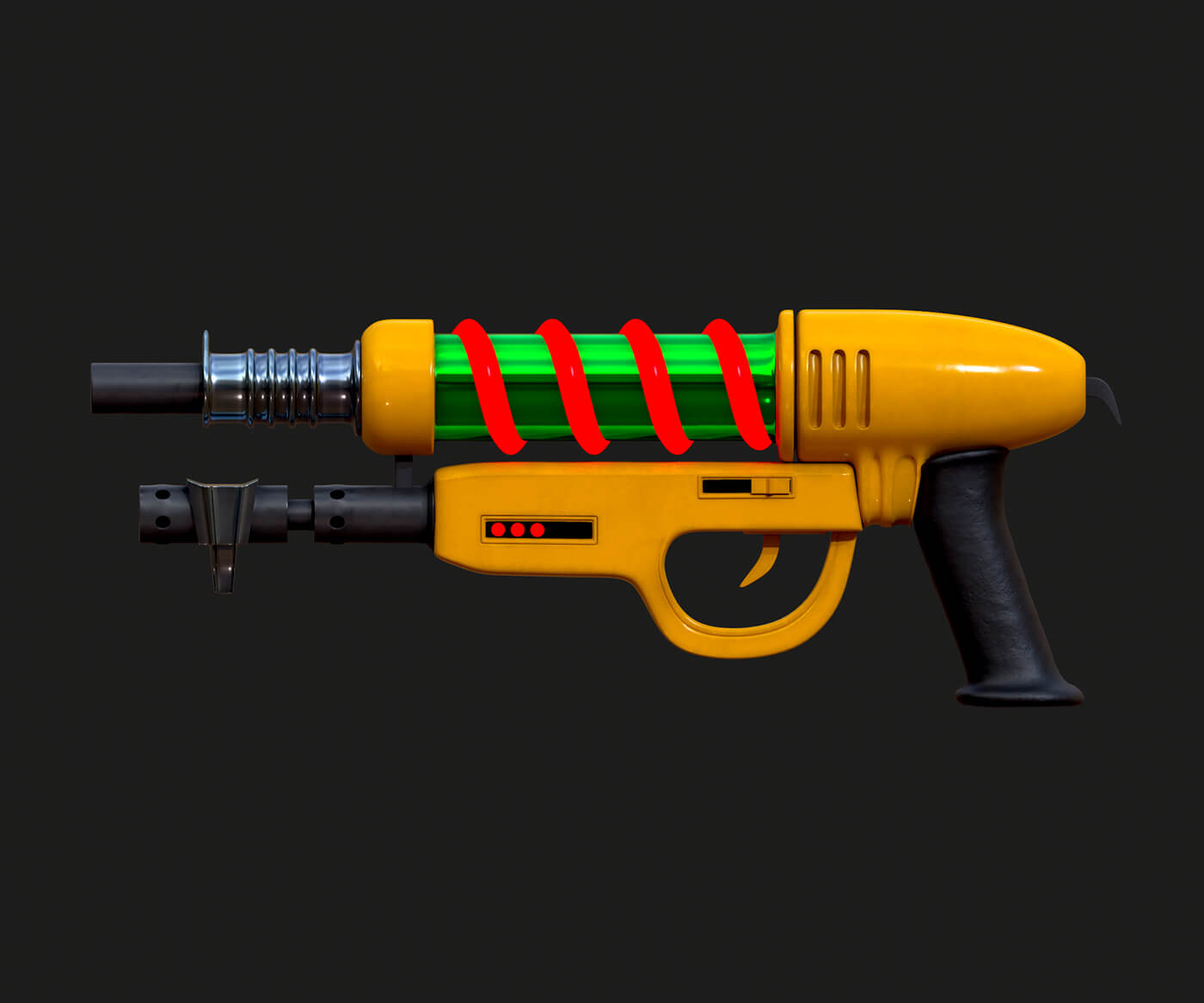 Realistic Blaster Gun - 3D Model by AleoPix