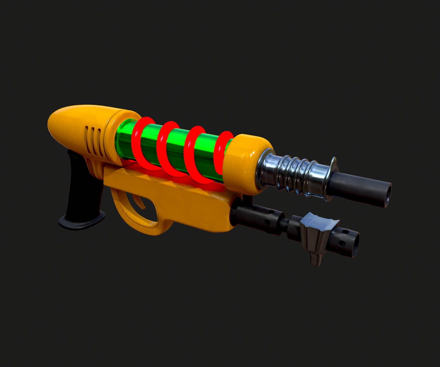 Realistic Blaster Gun - 3D Model by AleoPix