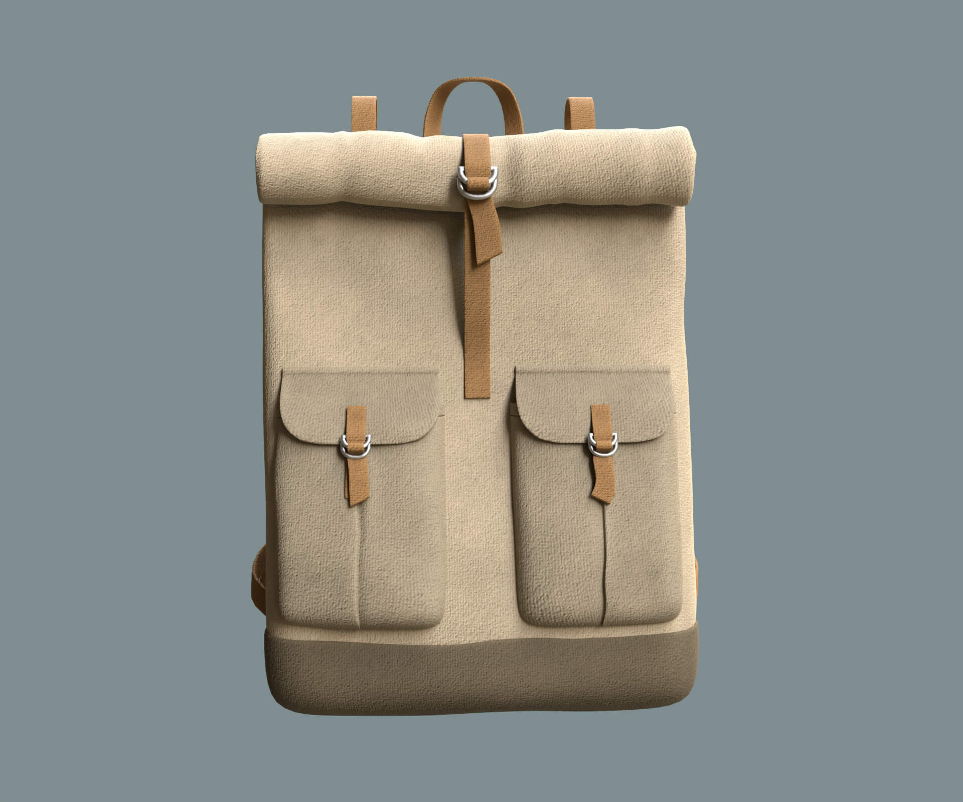 Realistic Traveler Backpack - 3D Model by AleoPix