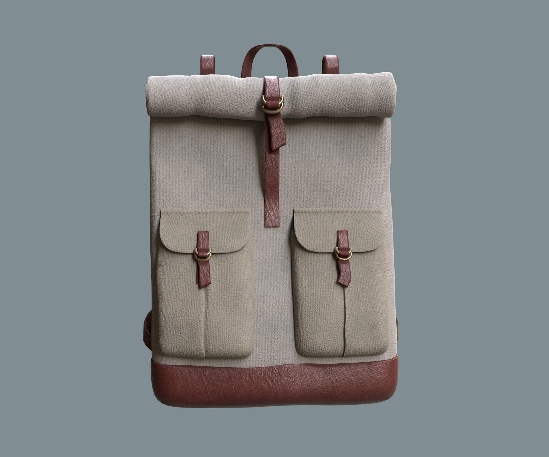 Realistic Traveler Backpack - 3D Model by AleoPix