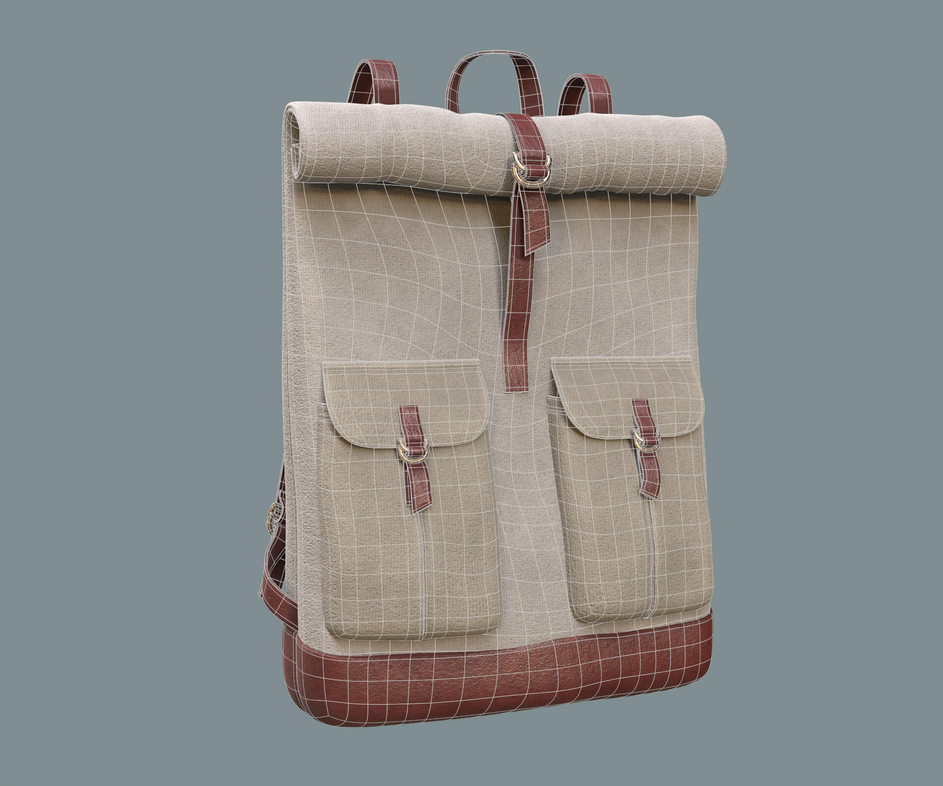 Realistic Traveler Backpack - 3D Model by AleoPix