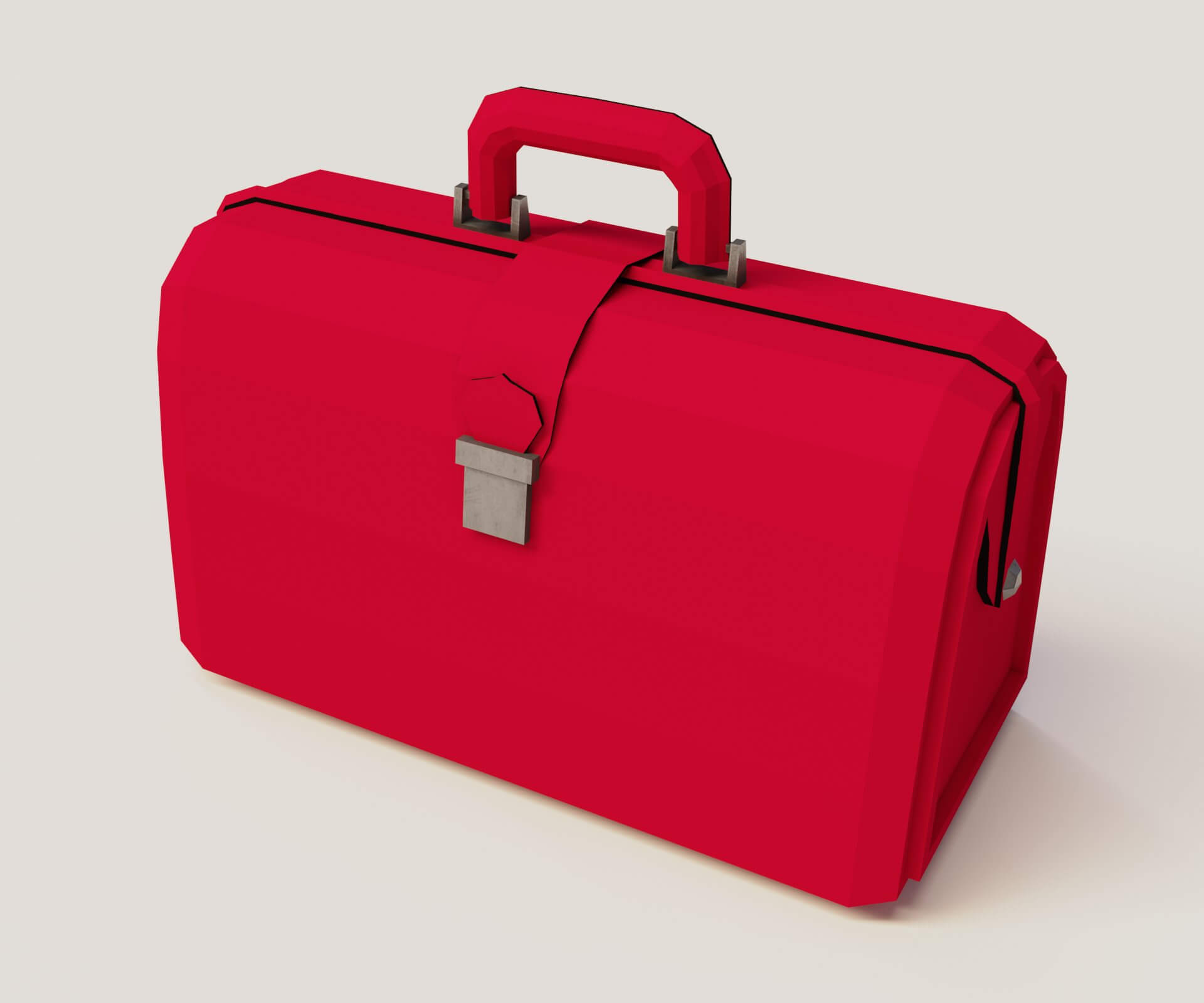 Red Valise - 3D Model by AleoPix