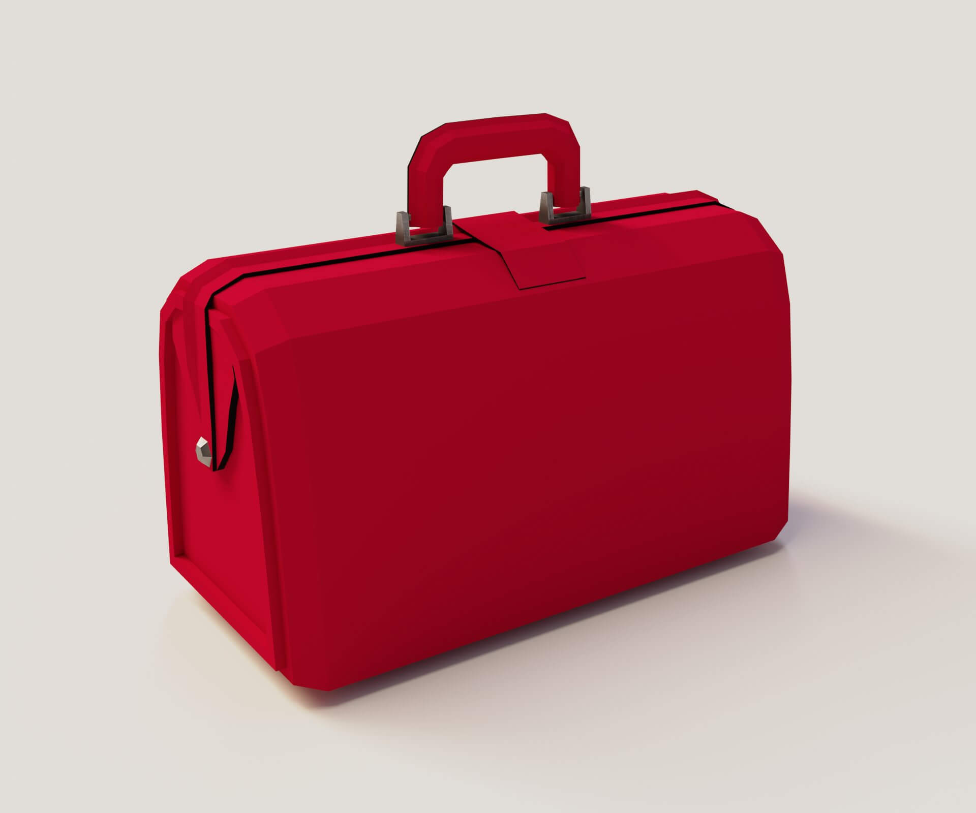 Red Valise - 3D Model by AleoPix