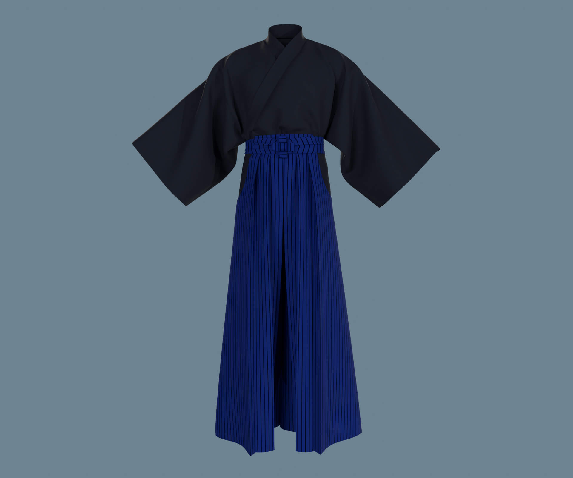 Samurai Hakama - 3D Model by AleoPix