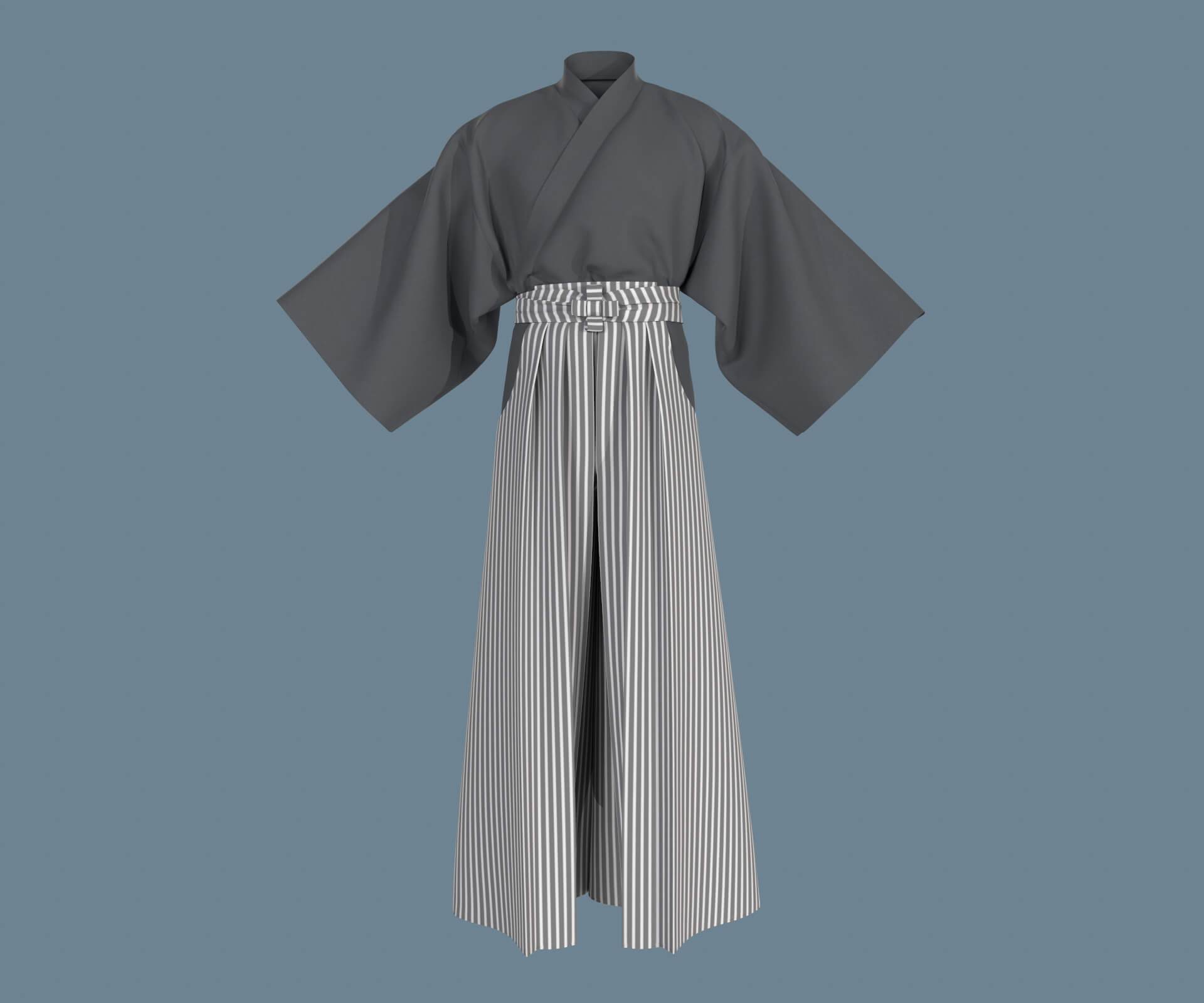 Samurai Hakama - 3D Model by AleoPix