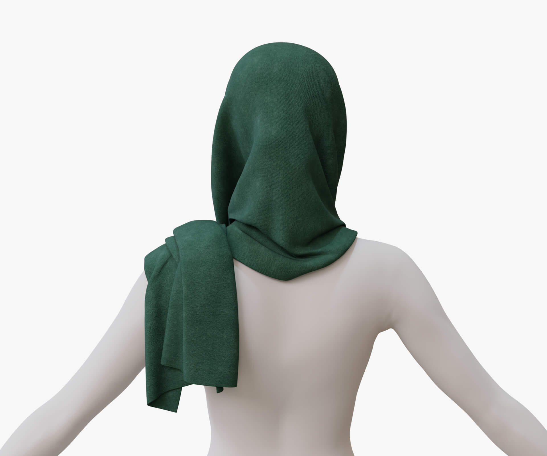 Medieval and Winter Shawl - 3D Model by AleoPix