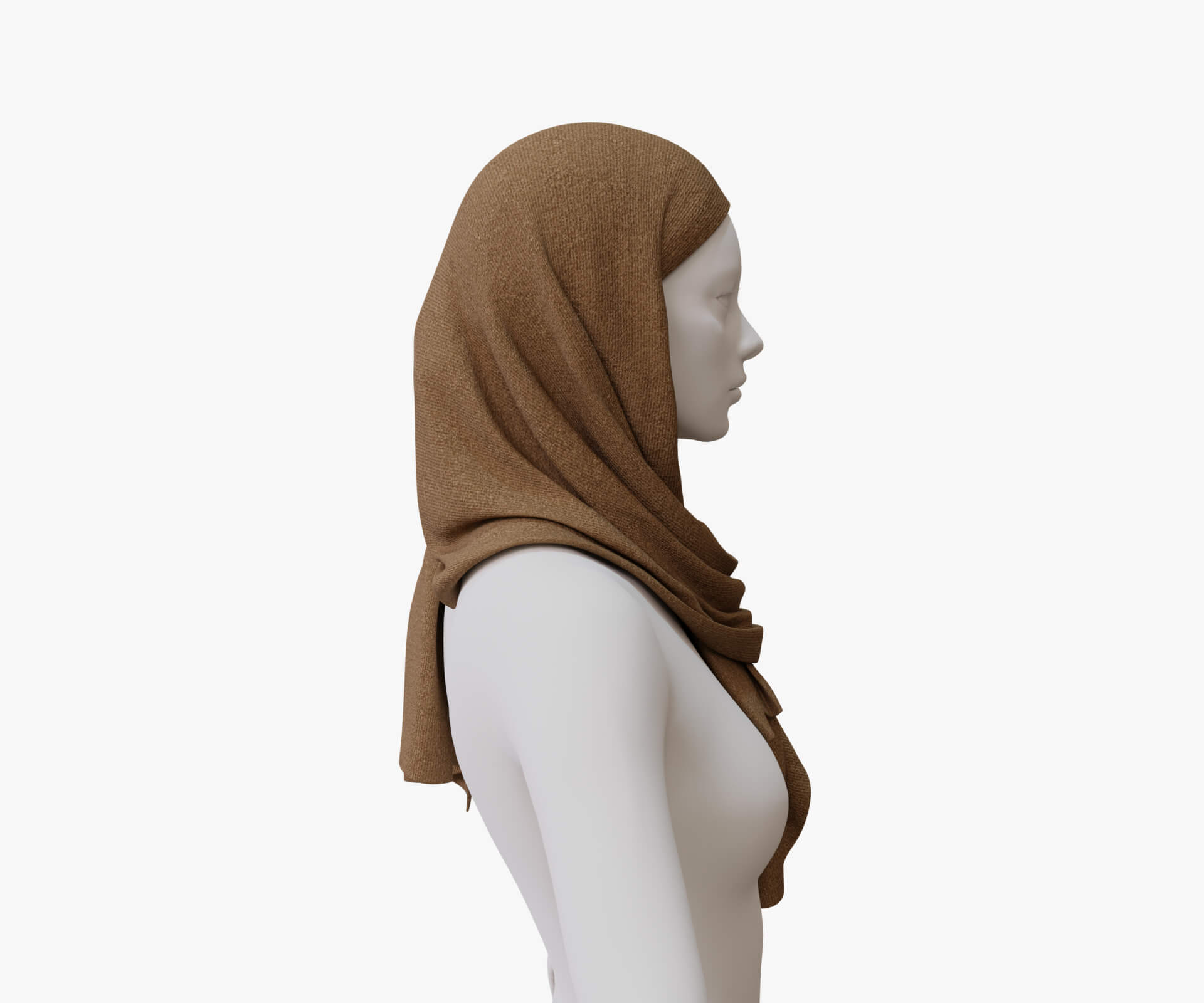 Medieval and Winter Shawl - 3D Model by AleoPix