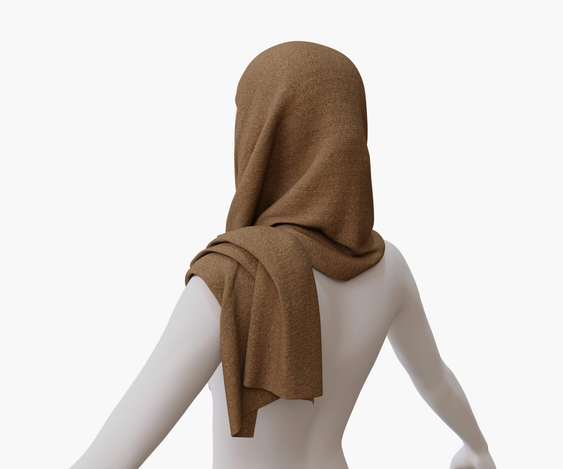 Medieval and Winter Shawl - 3D Model by AleoPix