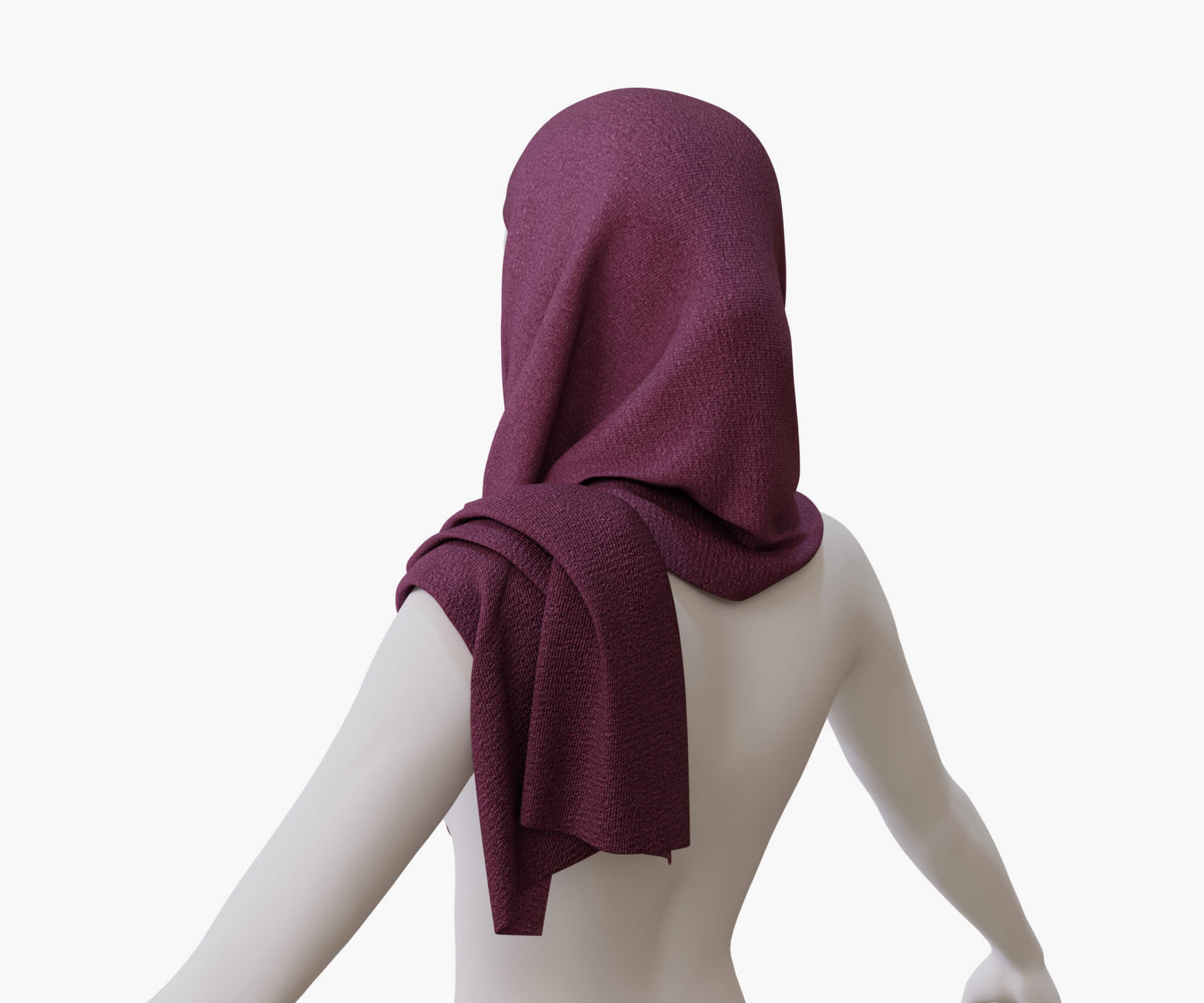 Medieval and Winter Shawl - 3D Model by AleoPix