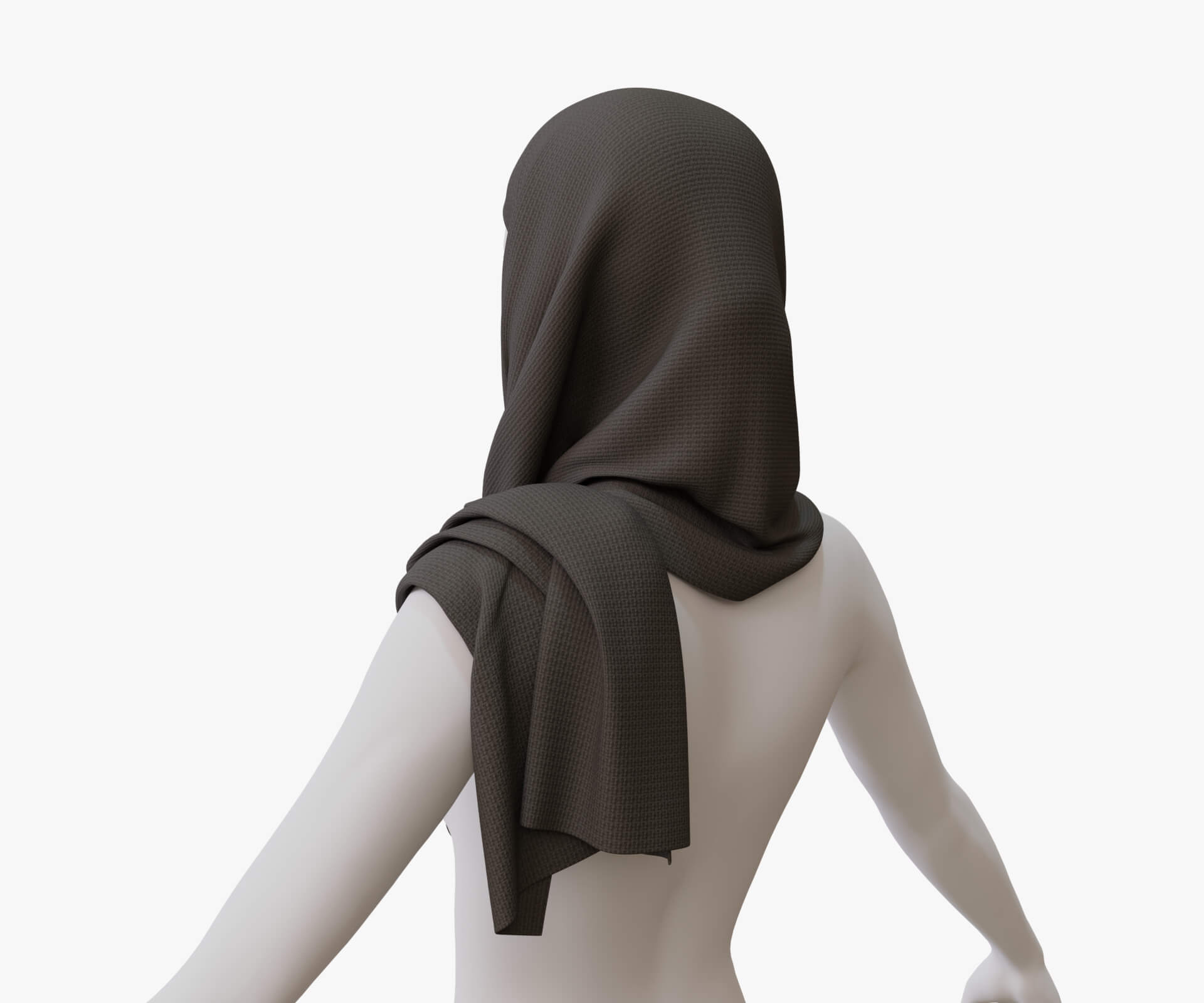 Medieval and Winter Shawl - 3D Model by AleoPix