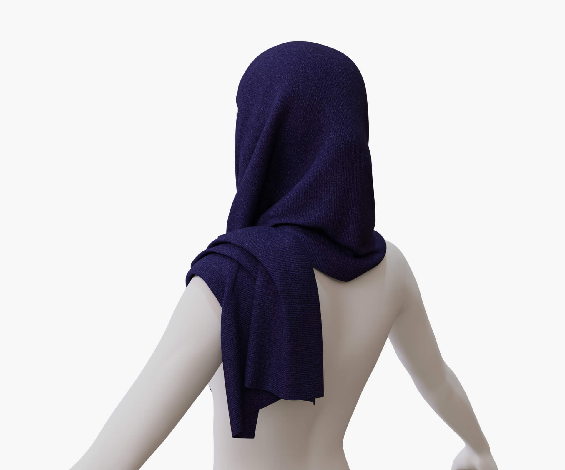 Medieval and Winter Shawl - 3D Model by AleoPix