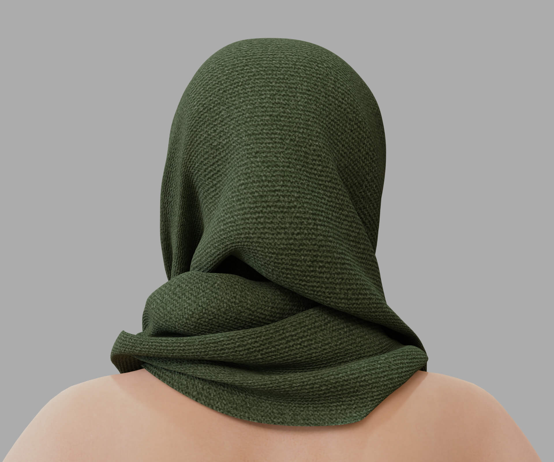 Elegant Woman Shawl - 3D Model by AleoPix