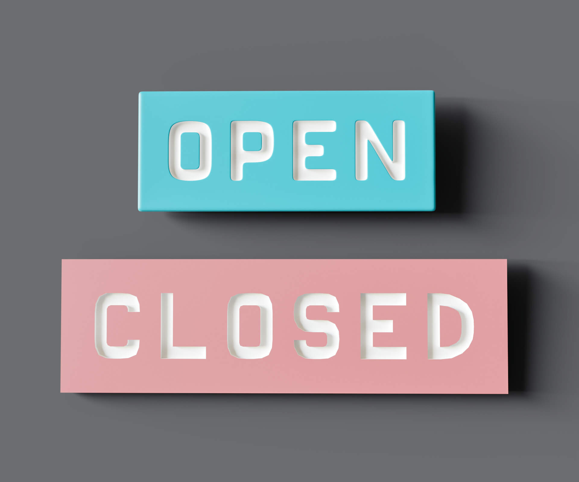 Signboard Open and Closed - 3D Model by AleoPix