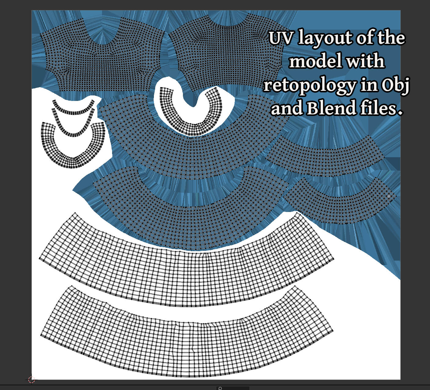 Woman Dress With Cascading Ruffles - 3D Model by AleoPix