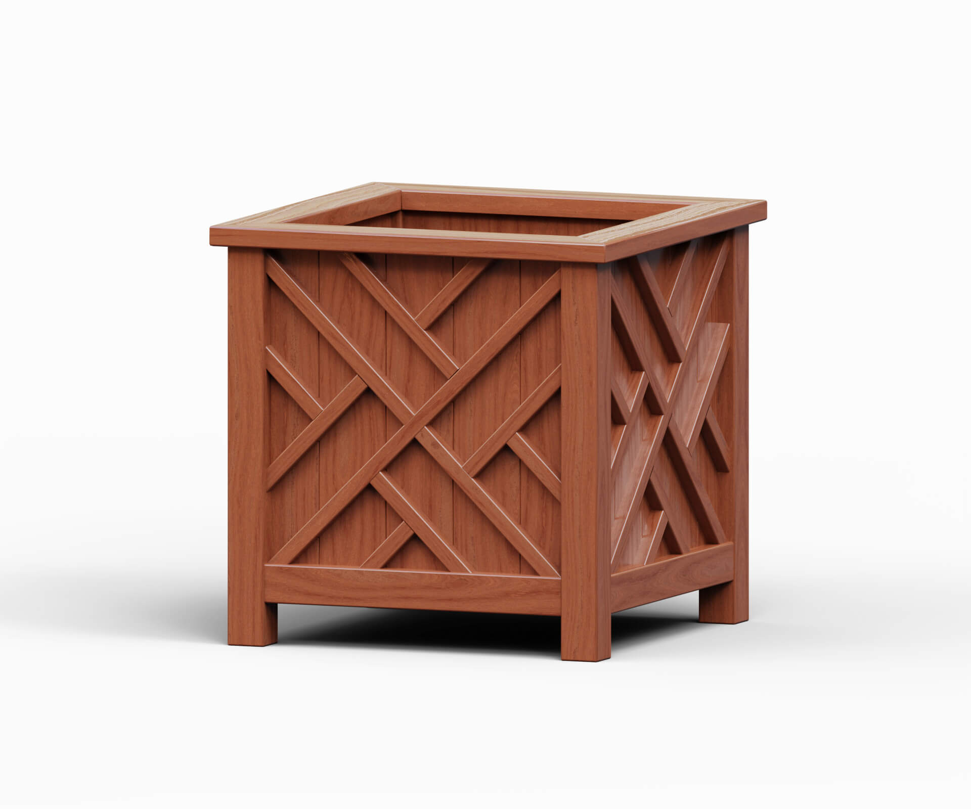 Wooden Flower Box - 3D Model by AleoPix