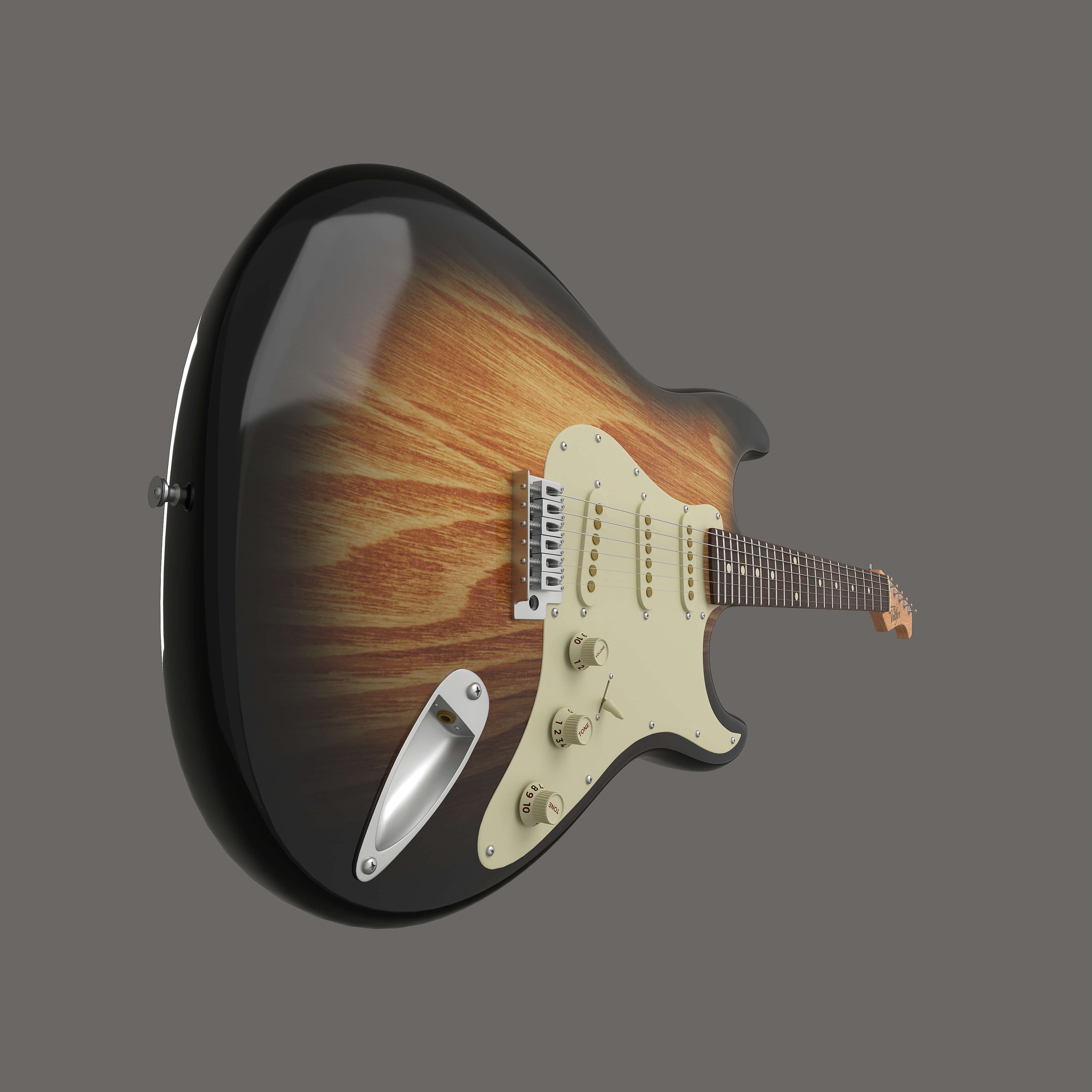 Electric Guitar - 3D Model by Alessandro2595